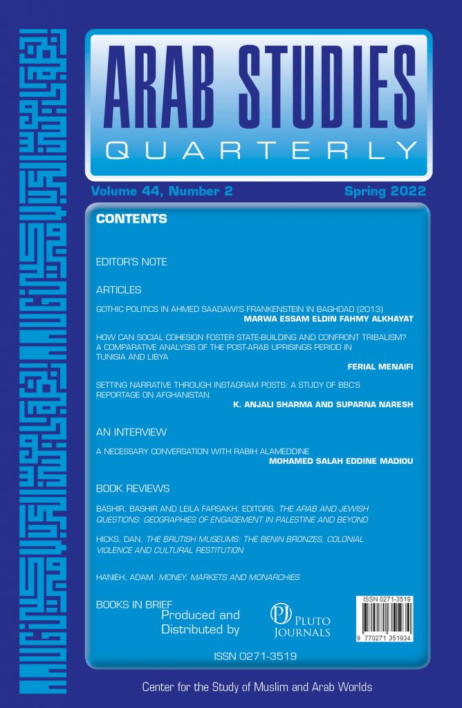 Arab Studies Quarterly - Pluto Journals